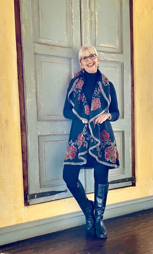 How to Wear all Black over 50 - Cindy Hattersley Design