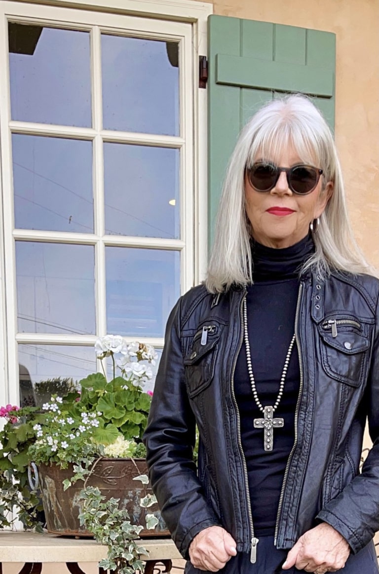 How to Wear all Black over 50 - Cindy Hattersley Design