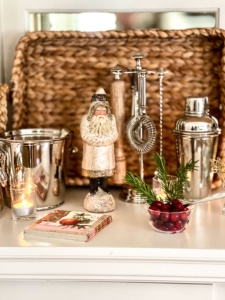 How to Set Up a Collected Stylish Holiday Bar - Cindy Hattersley Design