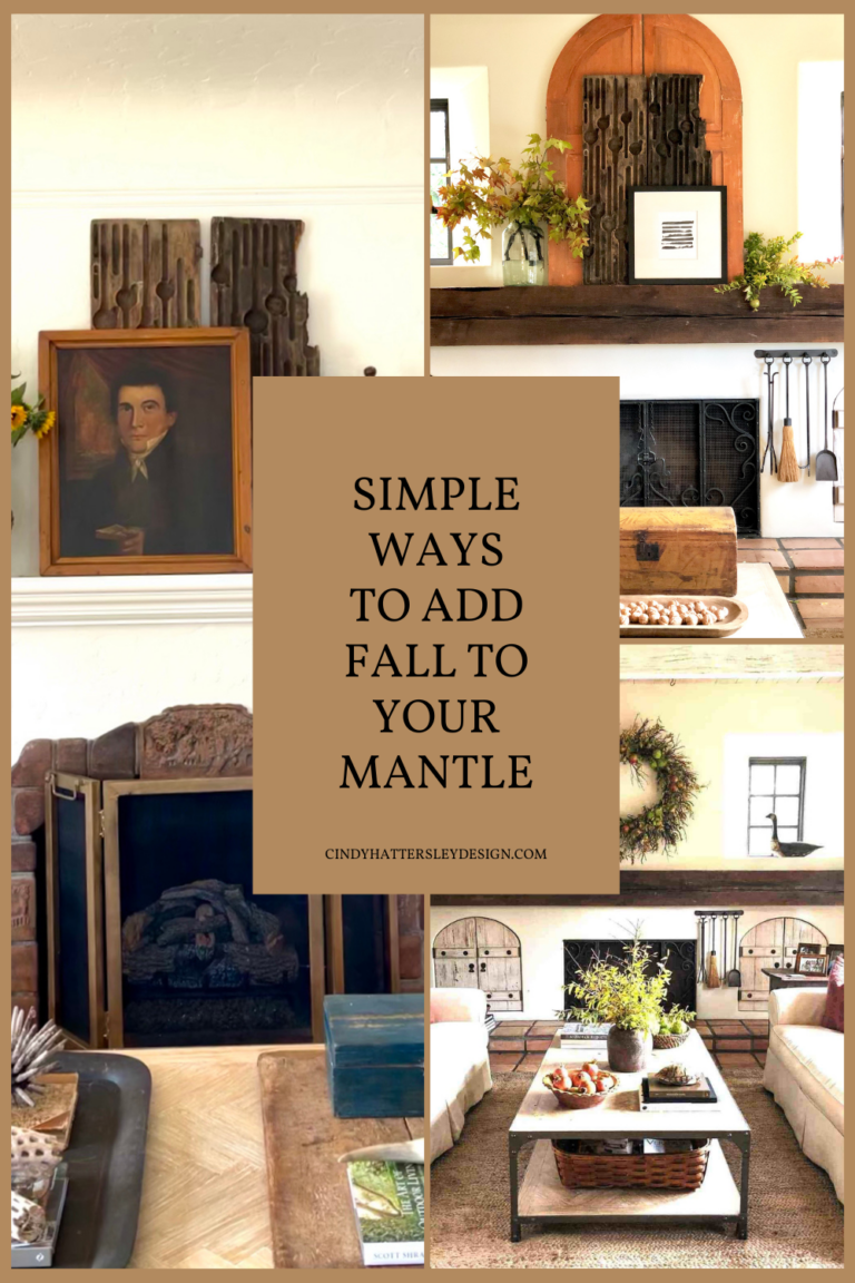 Simple Ways to Add Fall to Your Mantel - Cindy Hattersley Design