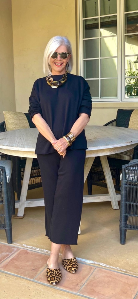 How to make Sweatpants Look Chic Over 50 - Cindy Hattersley Design