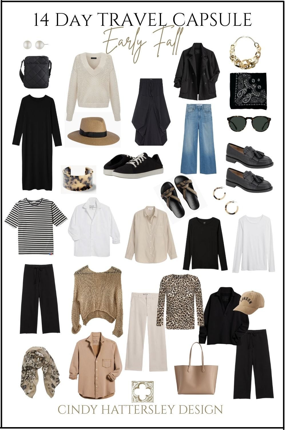 14 Day Early Fall Travel Capsule for Women Over 50+ - Cindy Hattersley ...